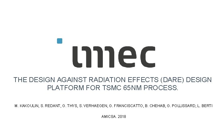 !FREE! Tsmc 65nm Standard Cell Library Download