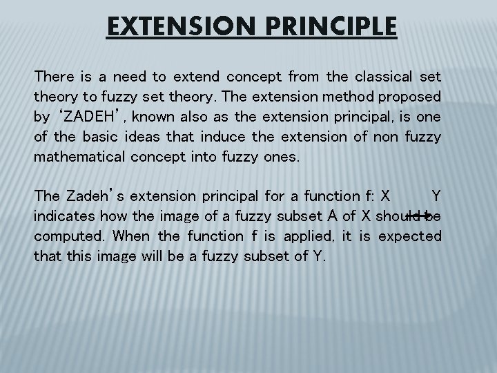 PRESENTATION ON SUBJECT FUZZY SETS AND THEIR APPLICATIONS
