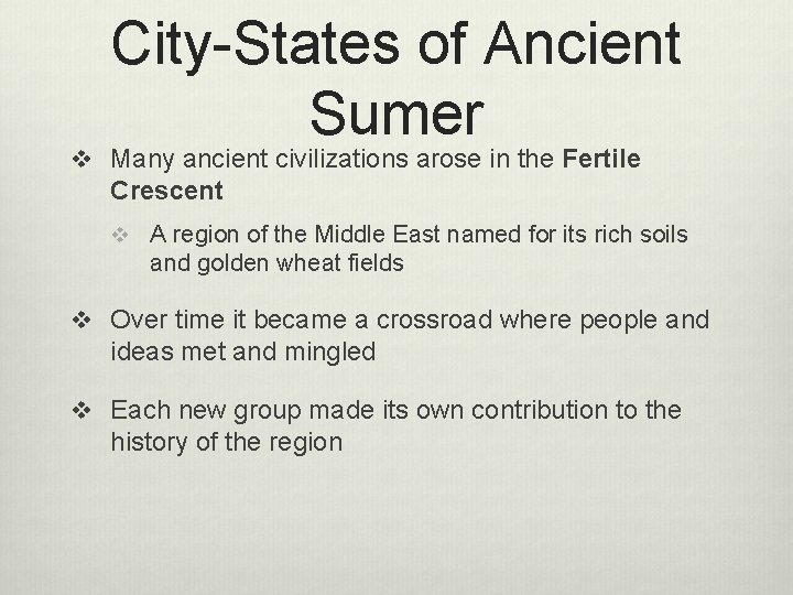 Ancient Egypt the Middle East 3200 BCE 500