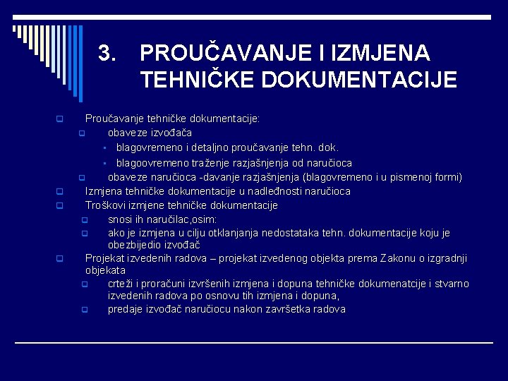 POSEBNE UZANSE O GRAENJU Sadraj 1 2 3
