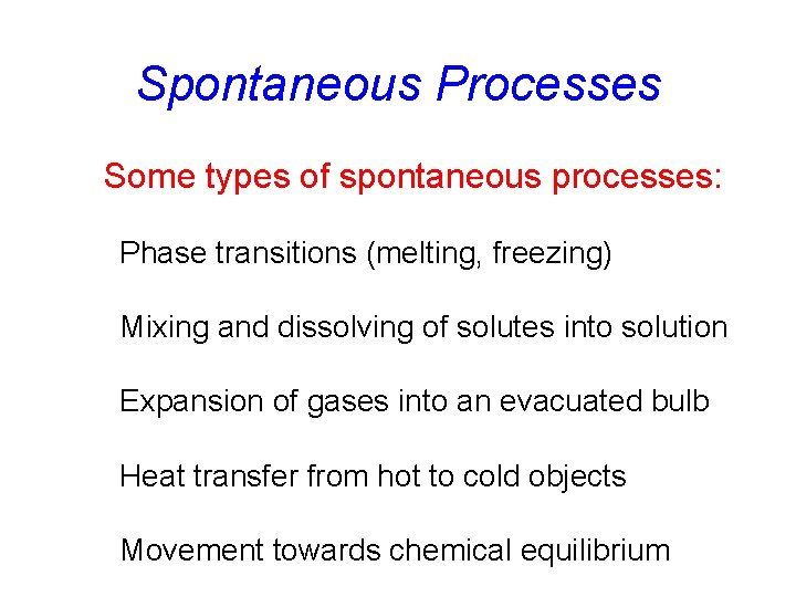 Chapter 18 Entropy Free Energy and Equilibrium Overview