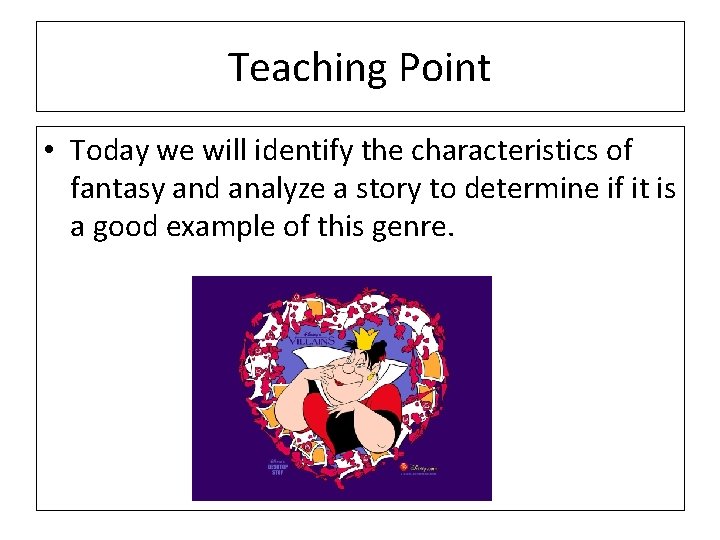 Characteristics of Fantasy Vocabulary Key VocabularyConcept Definition ...