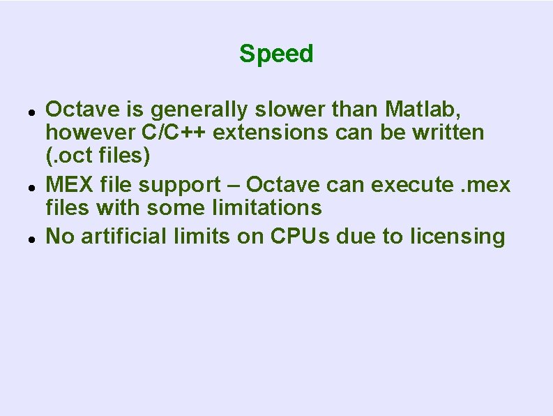 Running MATLAB Scripts in Octave Installation porting and
