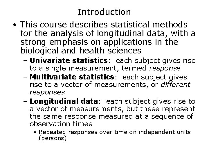 Lecture 1 Chapter 1 Introduction This course describes
