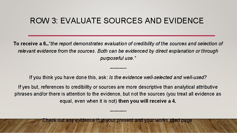 AP SEMINAR IRR DIRECTIONS RUBRIC ANALYSIS WINTERSPRING 2018