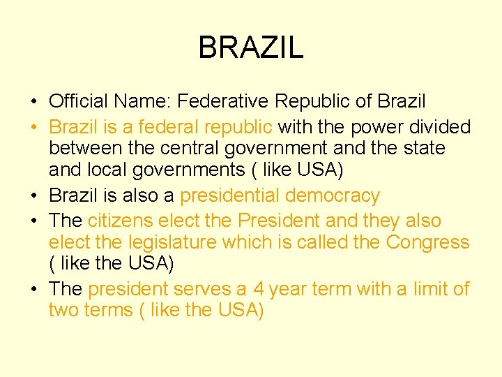 Comparing the governments of Brazil Mexico and Cuba