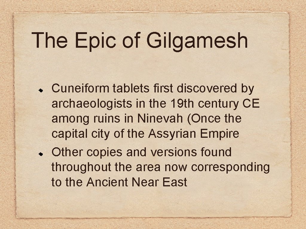 Background for The Epic of Gilgamesh 2150 2000