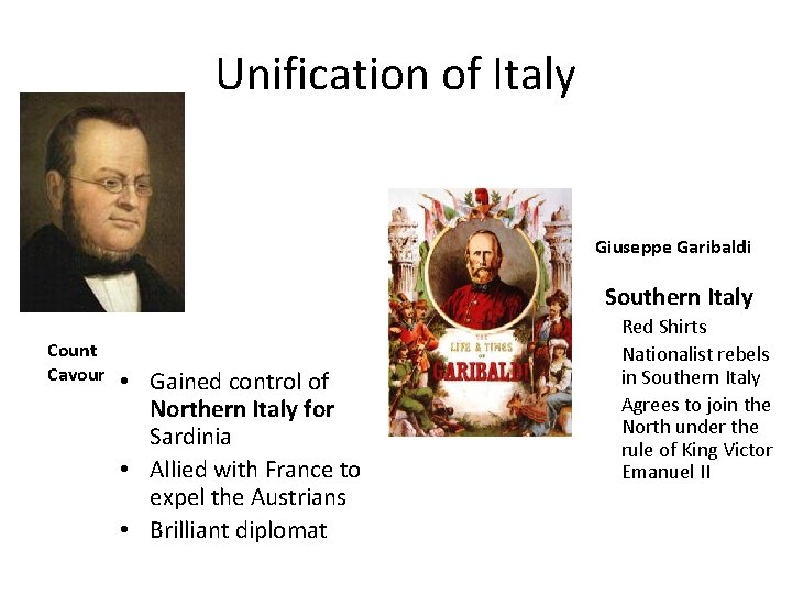 Italy and Germany finally become countries NATIONALISM IN