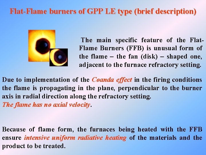 Lowemission flatflame burners for industrial furnaces From Science