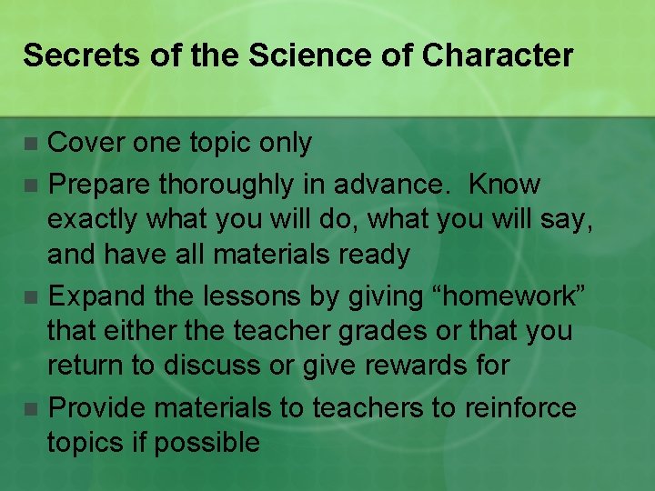 Its All About Character Brief Lessons on Character