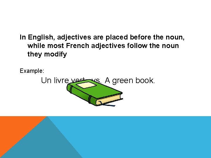 LES ADJECTIFS ALEXIS STRAUSS JAVON ORANGE FRANAIS BI