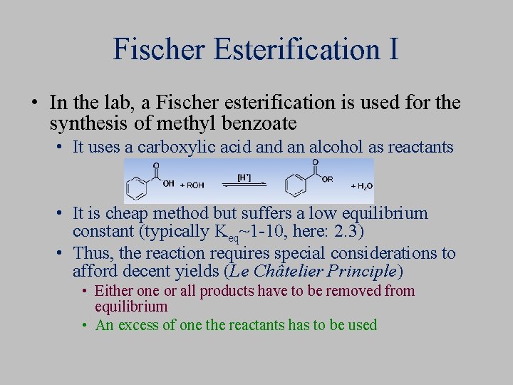 Lecture 11 a Esterification Introduction Esters can be