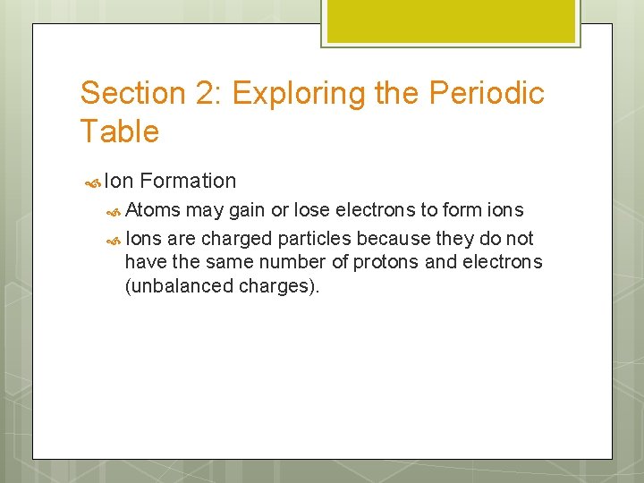 Chapter 5 The Periodic Table PEPS Rainier JrSr