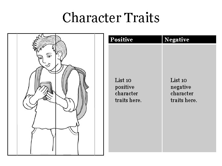 Interactive Literature Notebook 6 th grade Table of