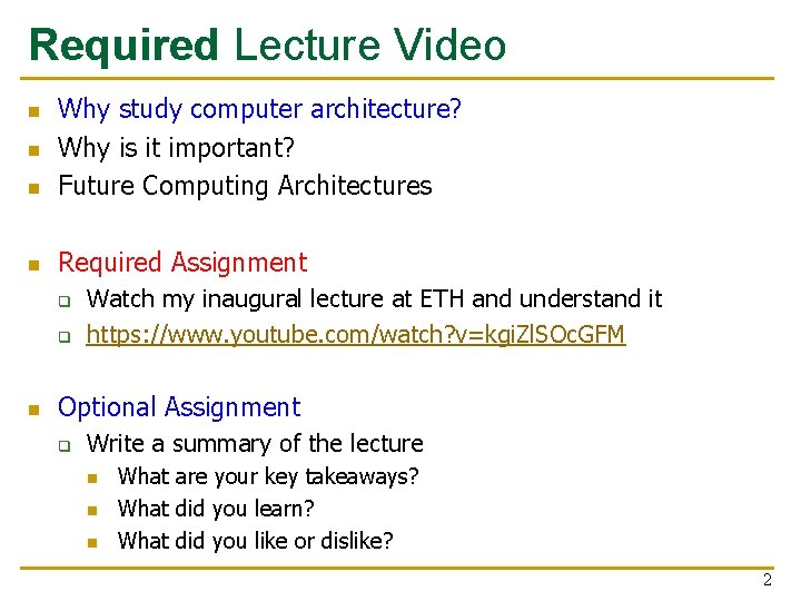 Design Of Digital Circuits Lecture 6 Combinational Logic