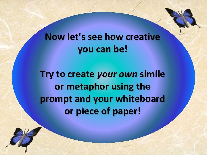 Enchanting Butterflies Similes and Metaphors Created by TEACHERS