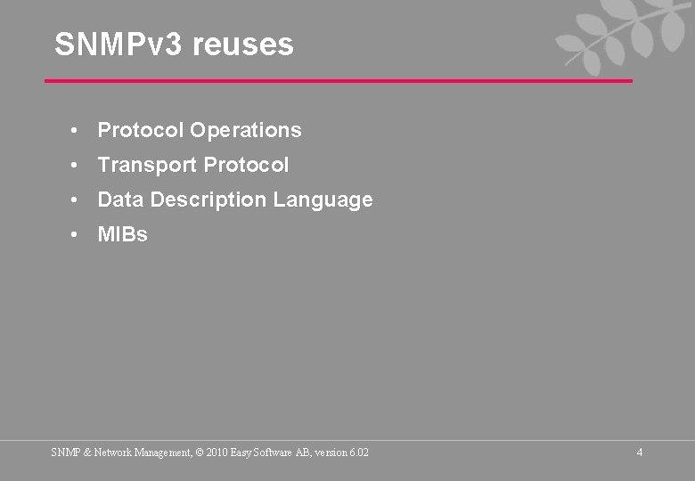 8 Snmpv 3 Objectives Architecture Security Access Control