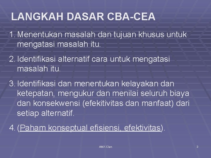 KONSEP CBA CEA Setya Haksama Health Policy Administration