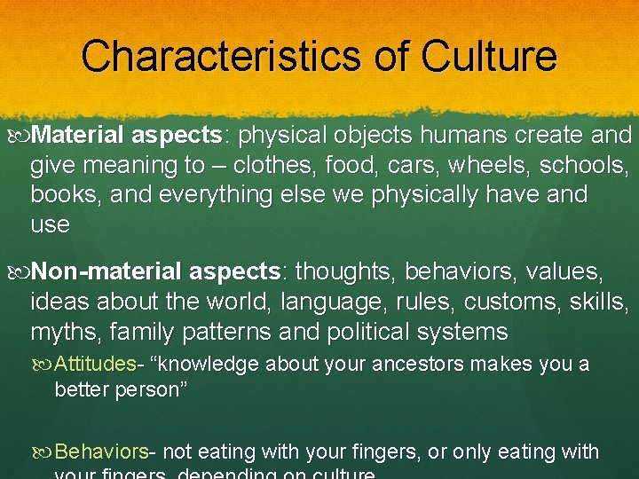 Tuesday February 26 th 2013 What is Cultural