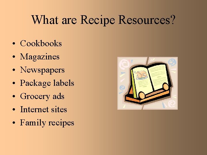 OBJ 2 01 THE PARTS OF A RECIPE