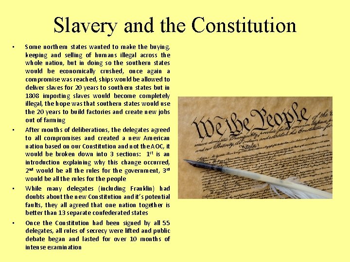 The Constitutional Convention The Convention Begins Members of