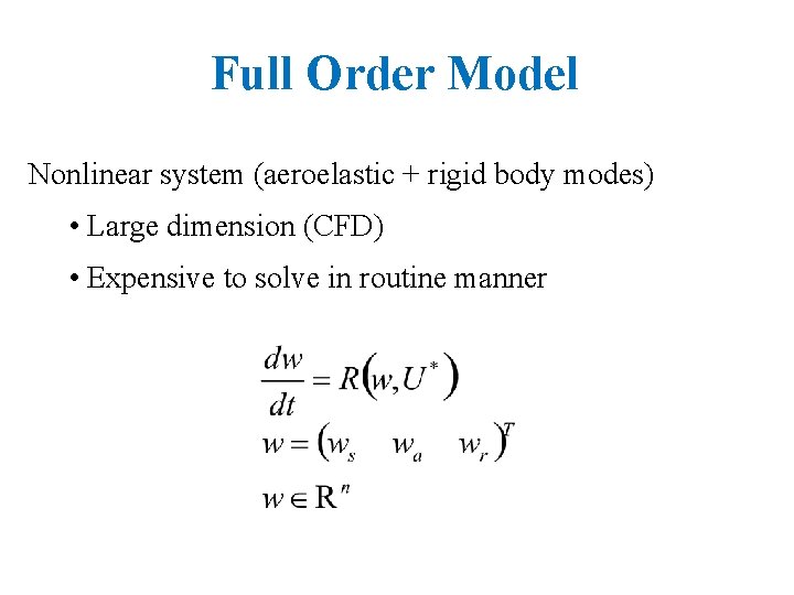 Nonlinear Model Reduction for Flexible Aircraft Control Design