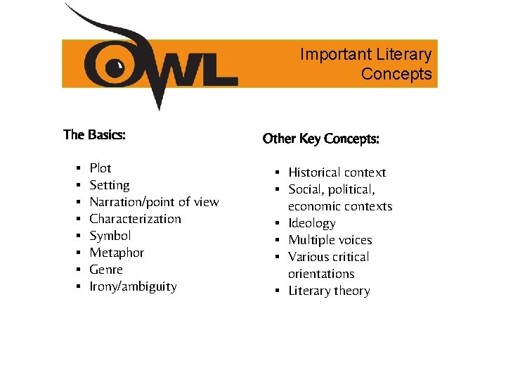 Writing a Literary Analysis BRIAN YOTHERS Brought to