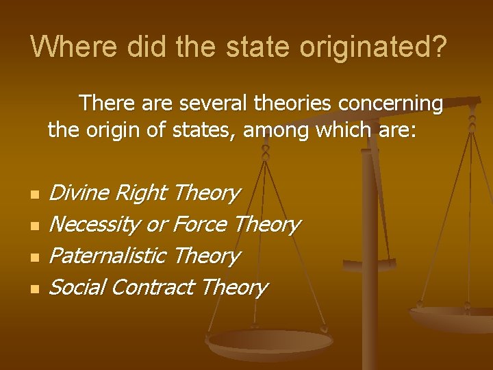 Concepts of State Prepared by Irene Ruth L