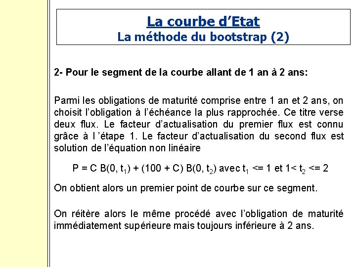 MODELES DE LA COURBE DES TAUX DINTERET ENSAE