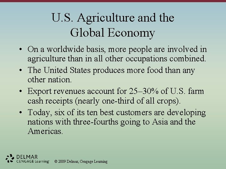 Chapter 3 The Size and Importance of Agribusiness