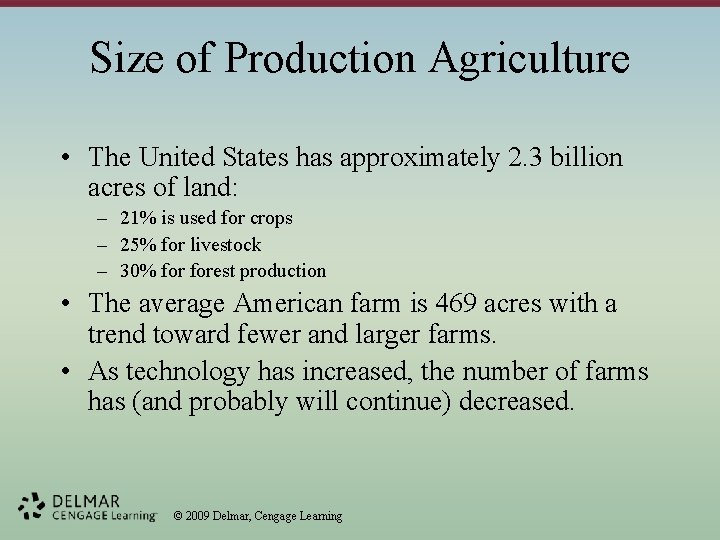 Chapter 3 The Size and Importance of Agribusiness