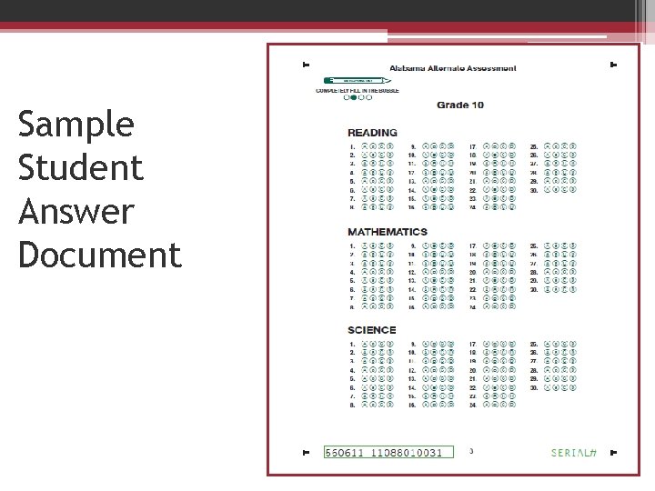 Alabama Alternate Assessment AAA Spring 2018 Testing Training