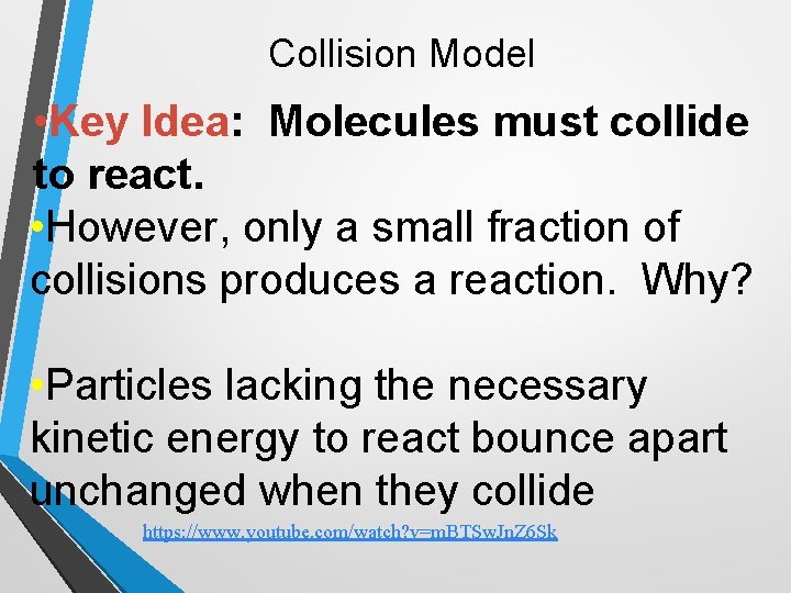 Chapter 17 Rates of Reaction EQUILIBRIUM Collision Theory