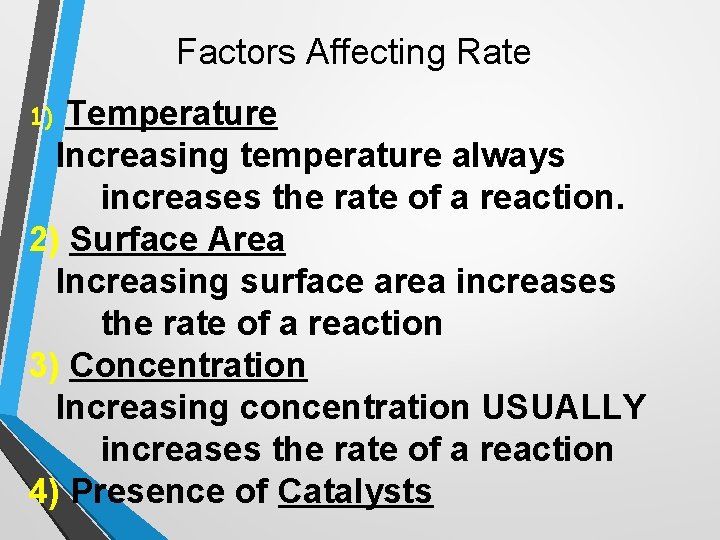 Chapter 17 Rates of Reaction EQUILIBRIUM Collision Theory