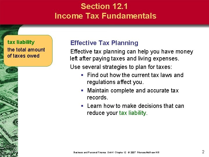 Business and Personal Finance Unit 4 Chapter 12