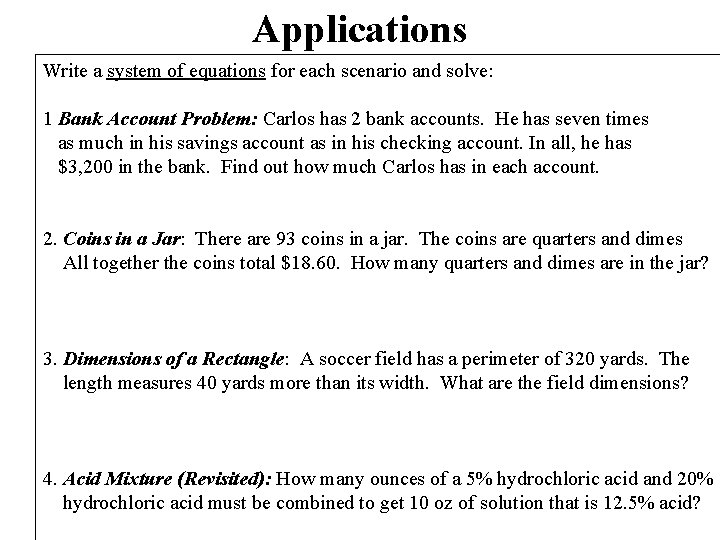 8 1 Systems of Linear Equations 2 Variables