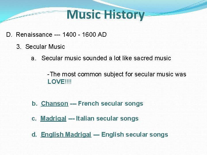 Music History The Renaissance 1450 1600 rebirth Music