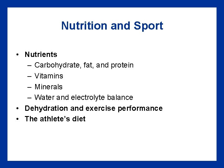 chapter 14 Body Composition and Nutrition for Sport