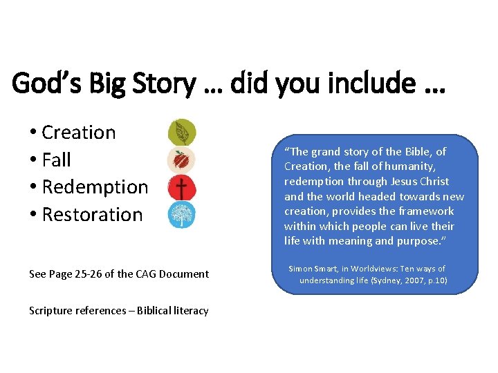 Connecting Learners with Gods Big Story 2017 CSA