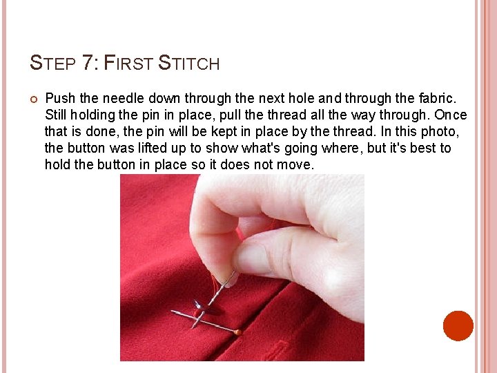 SEWING BASICS HOW TO SEW ON A BUTTON