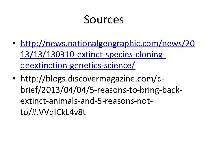 Should Extinct Species Be Brought Back By Jake