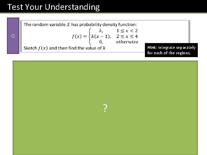 S 2 Chapter 3 Continuous Random Variables Dr