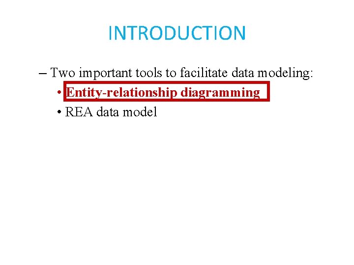 Chapter Four Database Design Using the REA Data