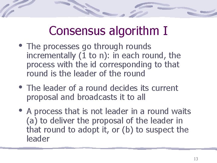 Distributed systems Consensus Prof R Guerraoui Distributed Programming