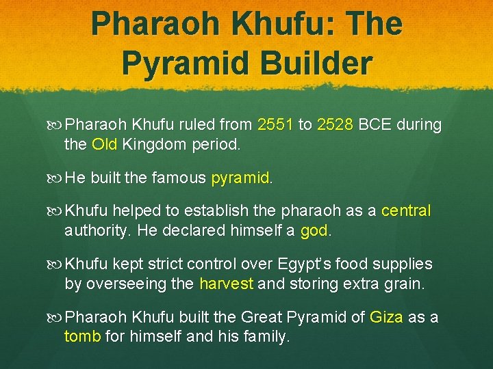 Ancient Egypt Notes Miss Barretts 6 th Grade