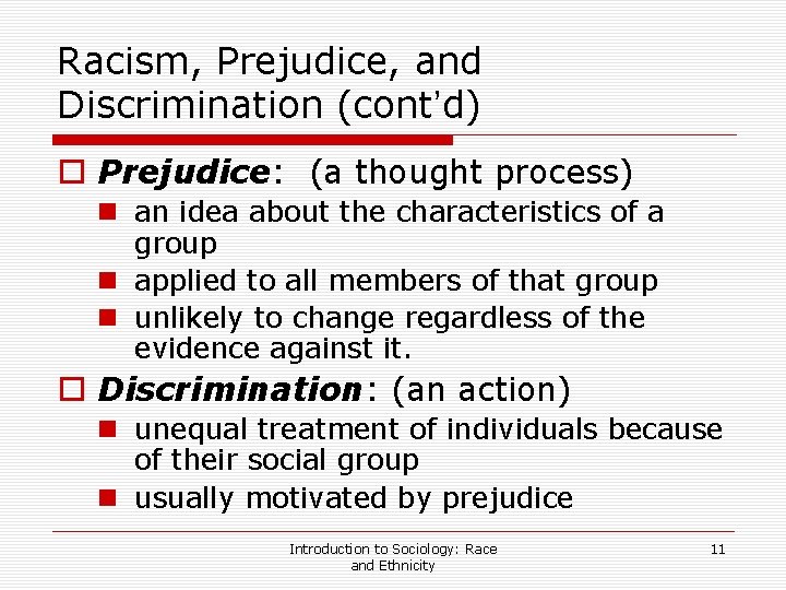 Lesson 9 Race and Ethnicity Robert Wonser Introduction