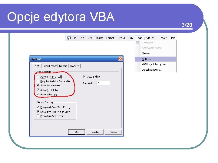 Podstawy programowania w VBA Microsoft Office Excel 2003
