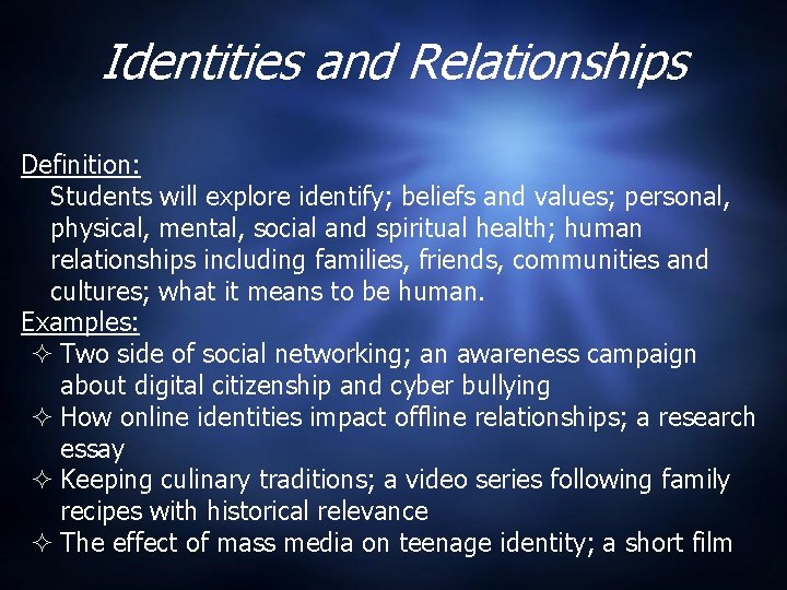 IB MYP Personal Project Review 10 th Grade