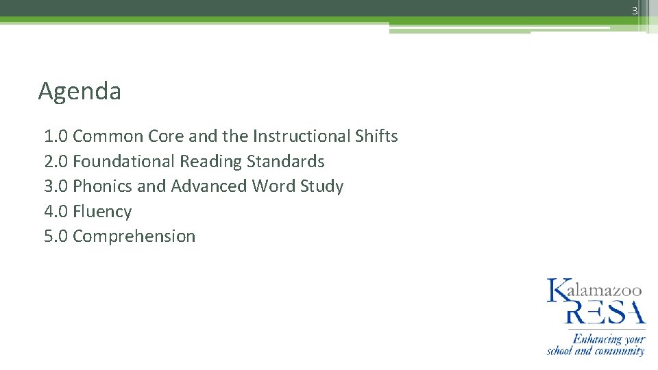 Kalamazoo RESA Instructional Center Reading Thinking RespondingEvidence ...