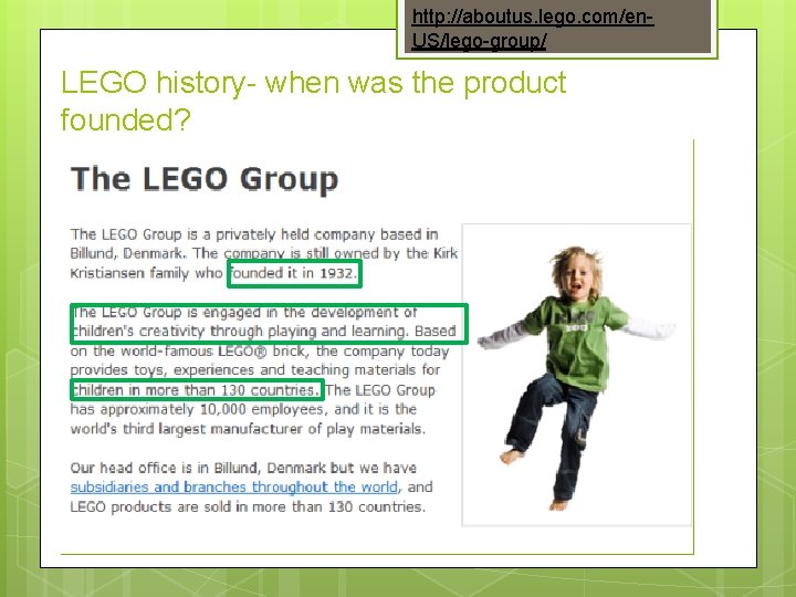 LEGO secondary research By Chloe Richardson http www